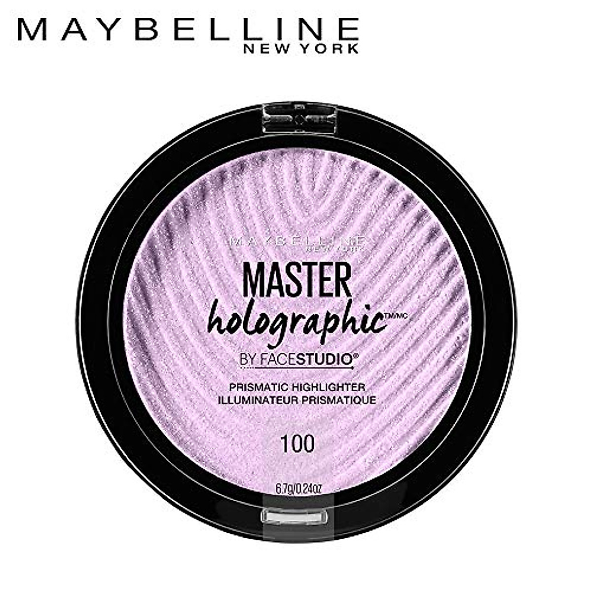 Maybelline New York Facestudio Master Holographic Prismatic Highlighter Makeup, Purple, 0.24 oz.