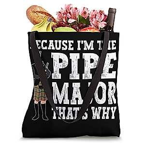 Bagpipes Pipe Major Bagpipe Practice Bagpiping Bagpiper Tote Bag