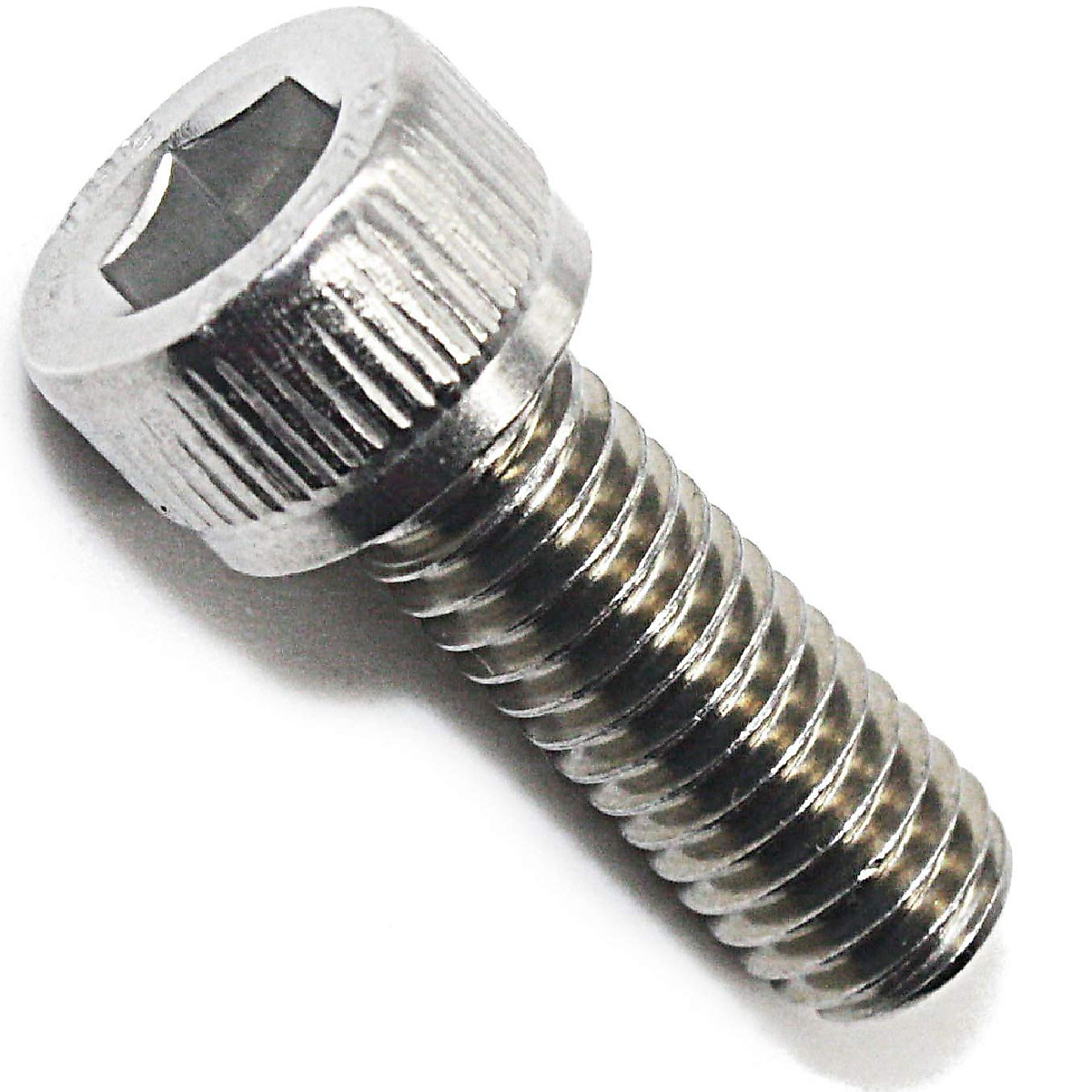 Fullerkreg 0.8mm Pitch M5 x 10MM Socket Head Cap Screws, Allen Socket Drive, Din 912, AISI 304 Stainless Steel (18-8), Full Thread, Bright Finish, Machine Thread, Quantity 50