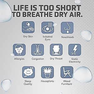 PureGuardian Ultrasonic Cool Mist Humidifier, 100 Hrs. Run Time, 1.5 Gallon Tank, 440 Sq. Ft. Coverage, Medium Rooms, Quiet, Filter Free, Essential Oil Tray, White, H3200WAR