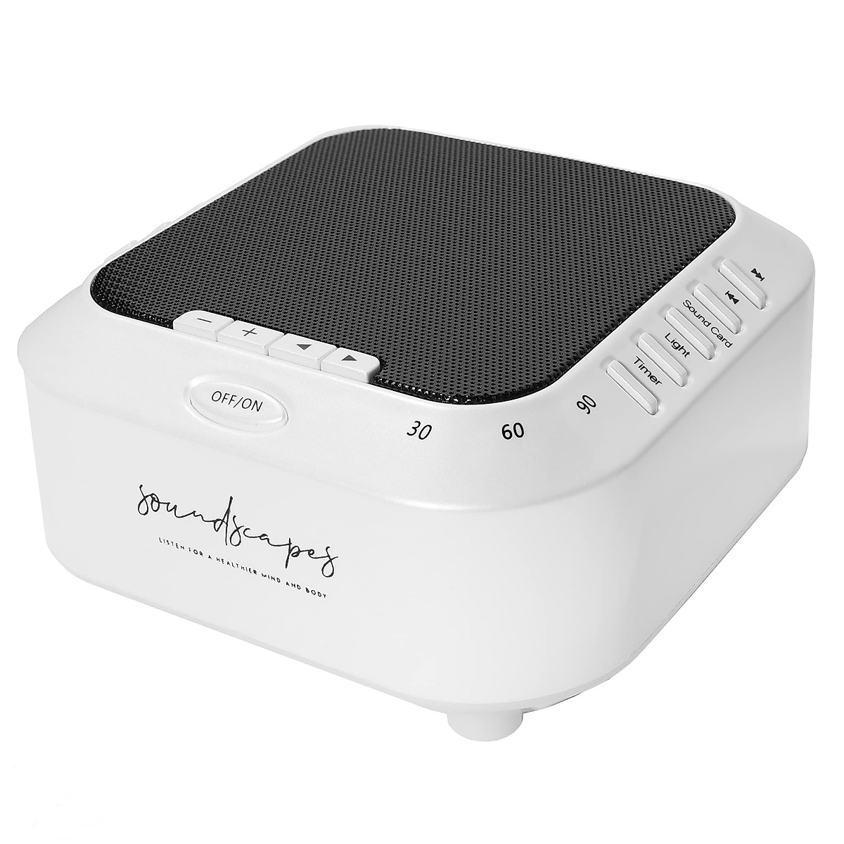 SoundScapes Portable Sound Machine with Solfeggio Tones! White Noise Machine for Sleeping Baby, Kids or Adults. 9 Tones, Night Light, Ocean Soundscape, Fan Noise and Lullaby Sleep Machine