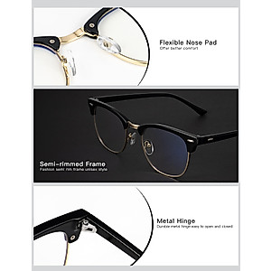 ANYLUV Blue Light Glasses Men Anti Eyestrain Lightweight Computer Gaming Blue Light Blocking Glasses for Women UV400 (3 Pack)