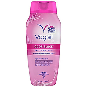 Vagisil Feminine Wash for Intimate Area Hygiene, Odor Block, Gynecologist Tested, Hypoallergenic, 12 oz, (Pack of 1)