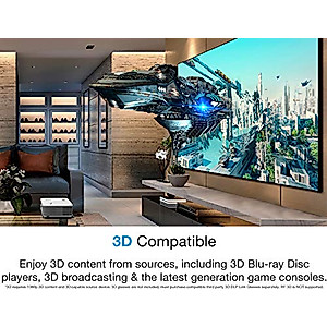 Optoma GT780 Short Throw Projector for Gaming & Movies | HD Ready 720p + 1080p Support | Bright 3800 Lumens for Lights-on Viewing | 3D-Compatible | Speaker Built In