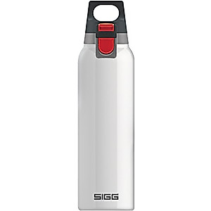 SIGG - Insulated Water Bottle White - Thermo Flask Hot & Cold One with Tea Infuser - Leakproof. BPA Free - 18/8 Stainless Steel - 17 Oz