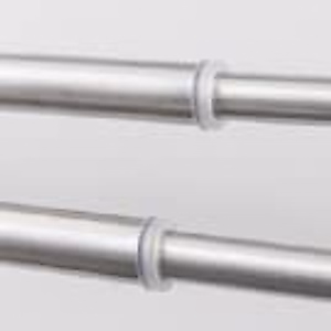 FTVOGUE Over Door Towel Rail Holder, Retractable Stainless Steel Towel Rack Shelf No Drilling (Single Small Size)