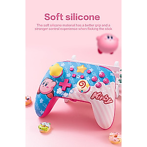 Switch Pro Controller Thumb Grips, Kirby Thumb Grip Caps Compatible with Switch Pro Controller, PS5 Controller, PS4 Controller, Xbox Controller, etc