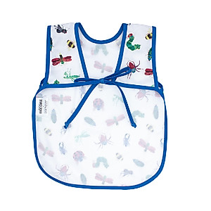 BapronBaby Eric Carle Bug World Bapron - No Neck Tie Safer Bib for Baby & Toddler - Soft Waterproof Stain Resistant - Machine Washable - Sz Baby/Toddler 6m-3T