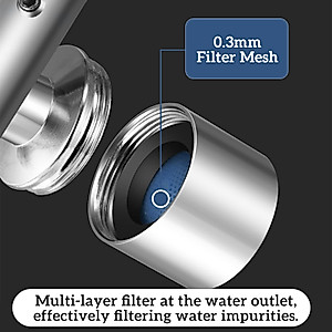 Eagles 1440° Swivel Faucet, Universal Faucet Extender Faucet Aerator, Kitchen Sink Aerator, Multi-functional Robotic Arm Faucet, Faucet Extension Replacement Part for Kitchen, Bathroom (1pack)