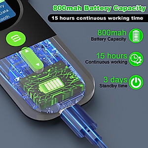 Alacrity Pet Microchip Scanner, Portable Animal Chip Reader Supports FDX-B (ISO11784/85) and EMID Tags