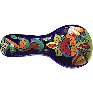 Rainbow Talavera Ceramic Spoon Rest