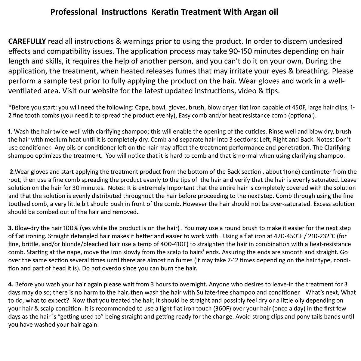 Complex Brazilian Keratin Blowout Hair Treatment 120ml Professional Results Straightens and Smooths Hair (KT 120ml (Keratin Treatment only)) Queratina Keratina Brasilera Tratamiento (VALUE KIT I)