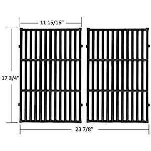 MONIBAQ Grill Grates Replacement for Weber Spirit 310, Grill Replace Parts for Spirit II 310 Series, Cast Iron Cooking Grid Replace for Weber Spirit E-310 S-310 Genesis 1000 Genesis Gold Silver