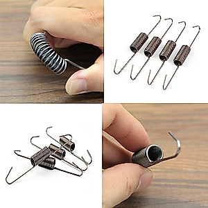 UtySty 20 Pack 10CM Sofa Mechanism Stretch Spring Replacement Extension Balance Hooks Tension Springs for Recliner Chair Seat Bed Couch Trundle Repair Long Neck Hook Style