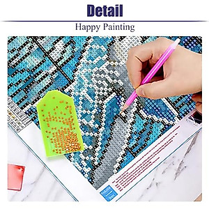 AOKLLA Diamond Painting Kits for Adults Clearance, 6 Pack Sea Animals Diamond Art Kits for Kids, DIY 5D Round Full Drill Crafts Diamond dots Home Wall Decor Gifts (12x16inch)
