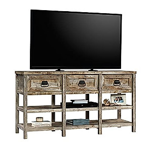 Sauder Granite Trace Credenza, for TVs up to 60", Rustic Cedar Finish