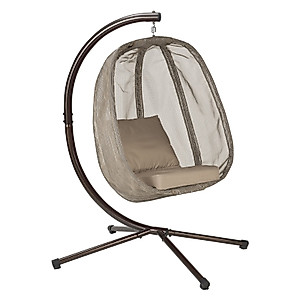 FlowerHouse Hanging Patio Egg Chair, Bark