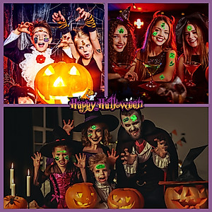 MDDRUIQI Glow Halloween Tattoos for Kids - 80 Styles,2 inch Halloween Party Favors - Halloween Games Treats Toys Bulk - Halloween Gifts Crafts Party Supplies | Goodie Bag Fillers