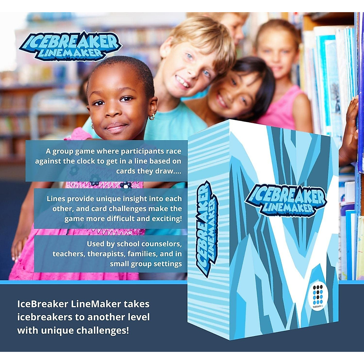 Therapy U Icebreaker Linemaker - Social Skills Games - A Classroom, Work, and Camp Game for Team Building