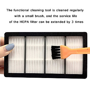 DLD Replacement Parts Compatible with for iRobot Roomba s9 (9150) s9+ s9 Plus (9550) S Series Wi-Fi Robot Vacuum Cleaner (1 Set of Multi-Surface Rubber Brushes +4 Filters + 4 Side Brushes)