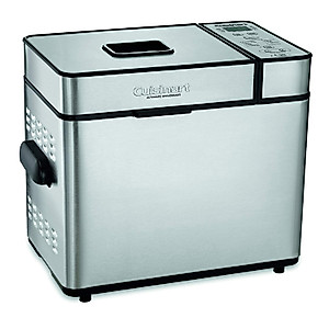 Cuisinart CBK-100SSFR 2-Pound Programmable Breadmaker (Renewed), Stainless Steel, Silver