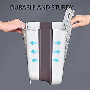 Collapsible Laundry Basket- Large Laundry Basket Hamper with 2 Handles- Space Saving Foldable Storage Container/Organizer (Small)