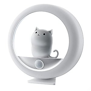 AIMILAR Cat Night Light - Motion Sensor, Rechargeable & Magnetic | Perfect Cat Gifts for Cat Lovers | Adjustable Brightness & 3 Mounting Options | Ideal Kids Night Lights for Bedroom or Bathroom