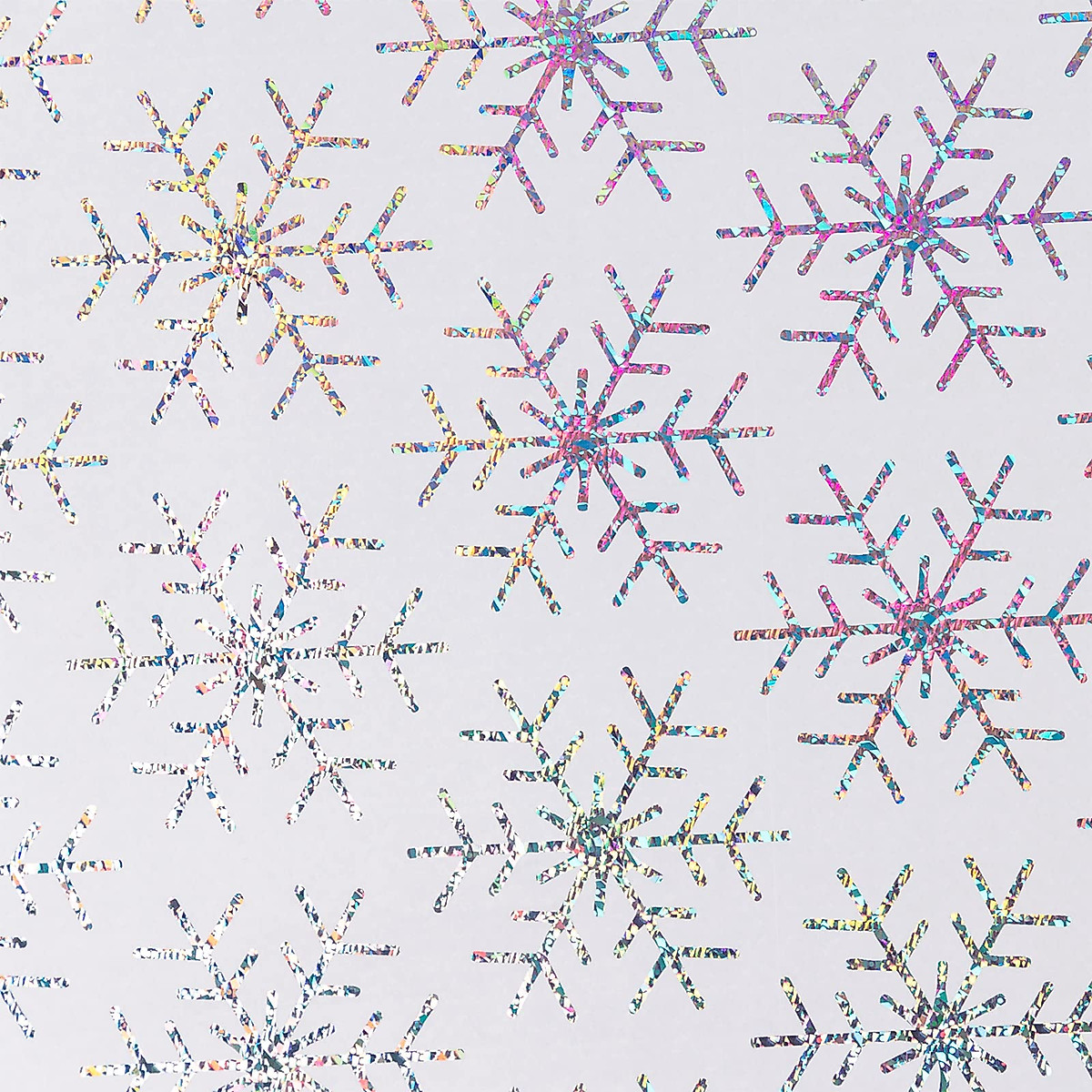 RUSPEPA Christmas Wrapping Paper, Jumbo Roll Wrapping Paper - White Shiney Snowflake Design for Holiday Gift Wrap - 24 Inches x 100 Feet