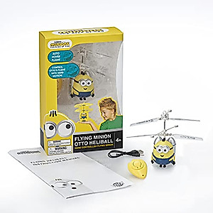 WOW! PODS Minions: Rise Of Gru - Otto Jetpack RC Flying Ball, Interactive Mini Remote Controlled Helicopter Toy for Kids Ages 4+