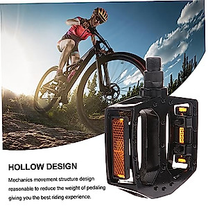 Kisangel 2 Pairs Accessories for Bikes Travel Accessories Bike Accessories for Kids Cycle Pedals Bike Pedals with Straps Bike Pedals Repair Pedal for Bicycle Aluminium Alloy Pedal Ball BMX