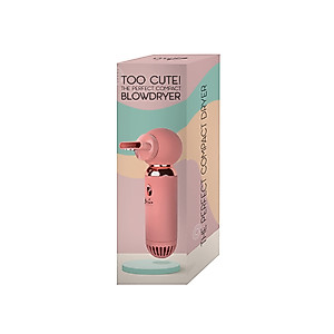 Aria Beauty Too Cute Compact Hair Dryer - Lightweight, Portable Blow Dryer with High or Low Settings - Negative Ionic Technology - Rose Gold - 1 pc