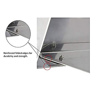 GSW Stainless Steel Commercial Wall Mount Shelf Industrial Appliance Equipment (Restaurant, Bar, Home, Kitchen, Laundry, Garage and Utility Room) NSF Approved (12”D x 24”W)