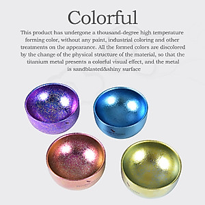 iBasingo&Boundless Voyage 30ml Titanium Double Layer Sake Cup Portable Tea Mug Wine Cup for Outdoor Camping Picnic Whiskey Flask Flagon Drinking Cup (Gold)-Ti3082D