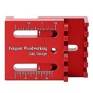 Depth Measuring Ruler Woodworking Mini Gaps Gauge Aluminum Alloy Depth Line Ruler Marking Gauge Depth Measuring Ruler