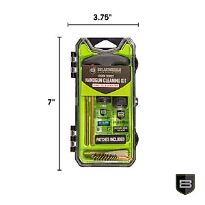 Breakthrough Clean Handgun Cleaning Kit - Vision Series Gun Cleaning Supplies with Durable Storage Case - 9mm/.357/.38 Caliber