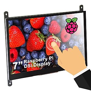 OSOYOO 7 Inch DSI Touch Screen LCD Display 800x480 for Raspberry Pi 5 4 3A 3B+ 2 - Portable Capacitive Touchscreen Monitor with DSI Cable - Great for DIY IOT Circuits and Coding Beginners
