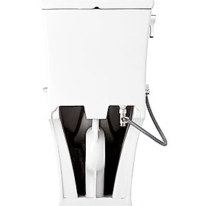 Signature Hardware 467007-B Carraway 1.28 GPF One Piece Elongated Chair Height Toilet with Left Hand Lever - Bidet Seat Included