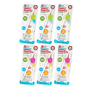 MoHern Kids Chopsticks Training, 6 Pairs Training Chopsticks for Kids, Toddler Chopsticks Provide Help Support for Beginners