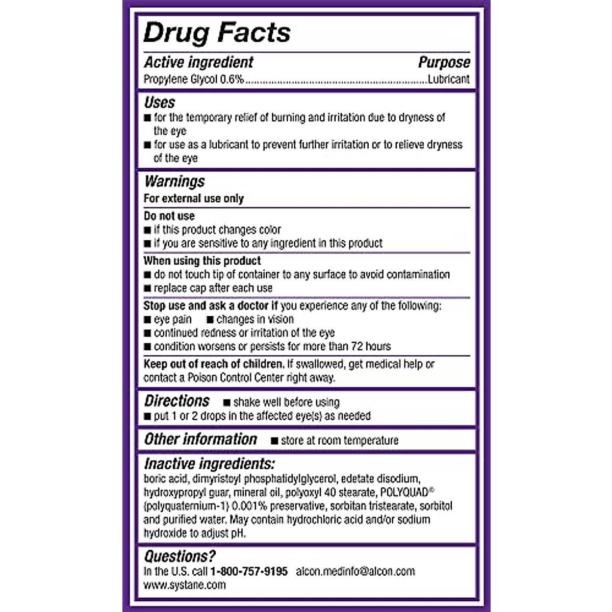 Systane Balance Lubricant Eye Drops, Restorative Formula, Twin pack, 0.33 Fl Oz (Pack of 2)