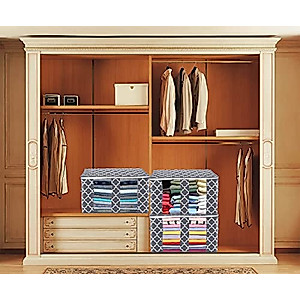 Large Capacity Clothes Storage Bag 100L/3Pack，Storage Bags for Clothes Blanket Storage Bags with Reinforced Handles for Comforters, Blankets,Sturdy Zippers, Clear Window,Grey