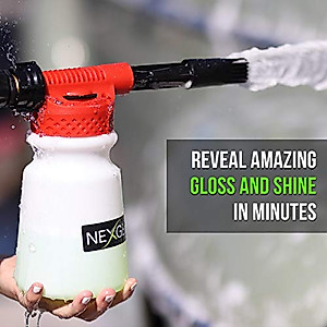 Nexgen Premium Ceramic Car Wash Soap - Build Ceramic Coating During Wash on Cars, Trucks, Boats and Bikes - SiO2 Shampoo Works with Foam Guns, Cannons, Pressure Washer, Bucket and Wash Mitt (8 oz)