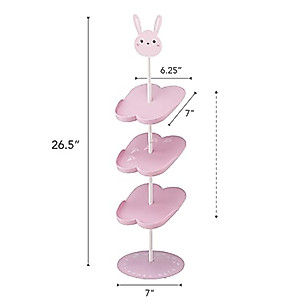 Yamazaki Home Bunny Children's Kid's Organizer | Steel | Shoe Rack, One Size, Pink