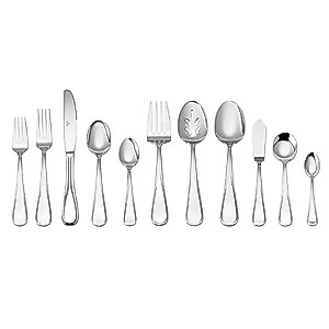 Mikasa Bravo 101-Piece 18/10 Stainless Steel Flatware Set, 101pc
