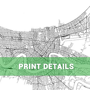 Dear Mapper New Orleans United States View Abstract Road Modern Map Art Minimalist Painting Black and White Canvas Line Art Print Poster Art Line Paintings Home Decor (Set of 3 Unframed) (12x16inch)