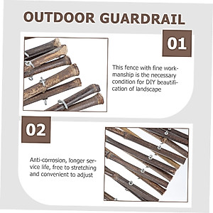 OFFSCH Corrosive Decorative Fence Screen for Garden Yard with Gate Stylish Outdoor Fence for Enhanced Privacy and Aesthetic Appeal