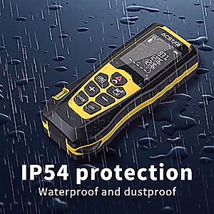 ACSTFR Laser Distance Measure, 165ft Laser Distance Meter, Area Volume and Curved Path Measurement, M/in/Ft Unit Switch with HD LCD Display