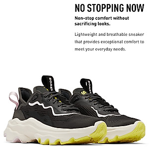 Sorel Women's Kinetic Breakthru Day Lace Sneaker - Jet, Dreamy - Size 7.5