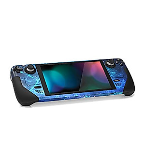 PlayVital Full Set Skin for Steam Deck, Decal Stickers for Steam Deck Handheld Gaming PC - Blue Nebula