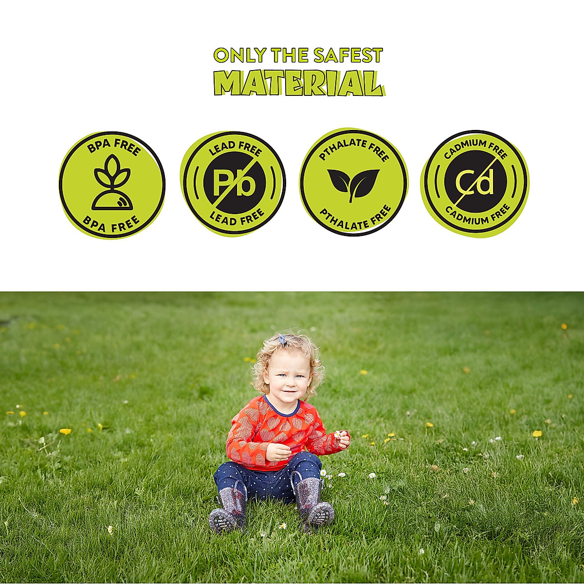 Western Chief Girls Glitter Rain Boot, Multi, 10 M US Toddler