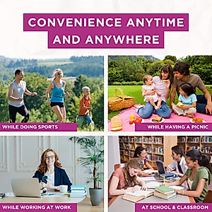 Salda 4 Pack 22 oz Breakfast On the Go Cups, Take and Go Yogurt Cup with Topping Cereal Cup with spoon and fork, Overnight Oats or Oatmeal Container Jar, Colorful Set of 4 (22, Oval, 4, 650ml)